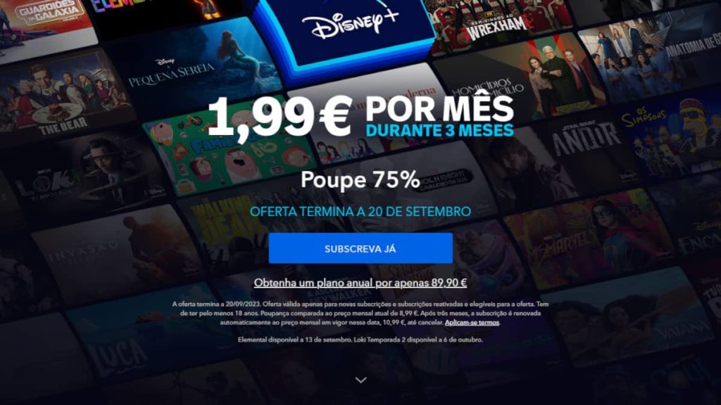 Disney Plus at a huge discount. Movies and series for 1.99 euros per month!