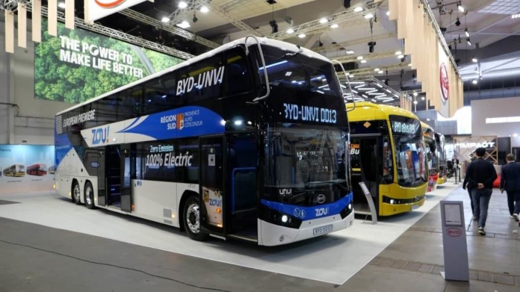 BYD apresenta os seus novos e-buses para a Europa com 600 km de autonomia