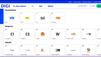 São estes os 75 canais de TV da DIGI! Há algumas "baixas" de peso