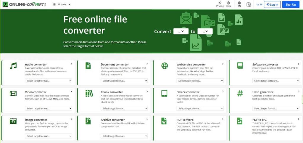 15 Ferramentas online para converter ou descarregar conteúdos