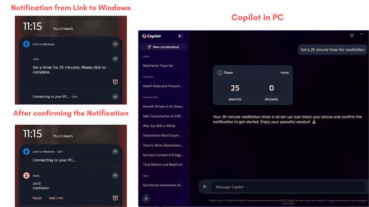 Copilot do Windows 11 já consegue controlar smartphones Android