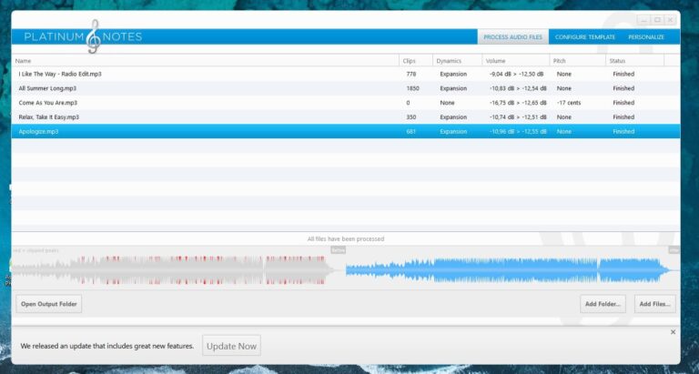 Platinum Notes: normaliza e melhora a qualidade das suas músicas de DJ